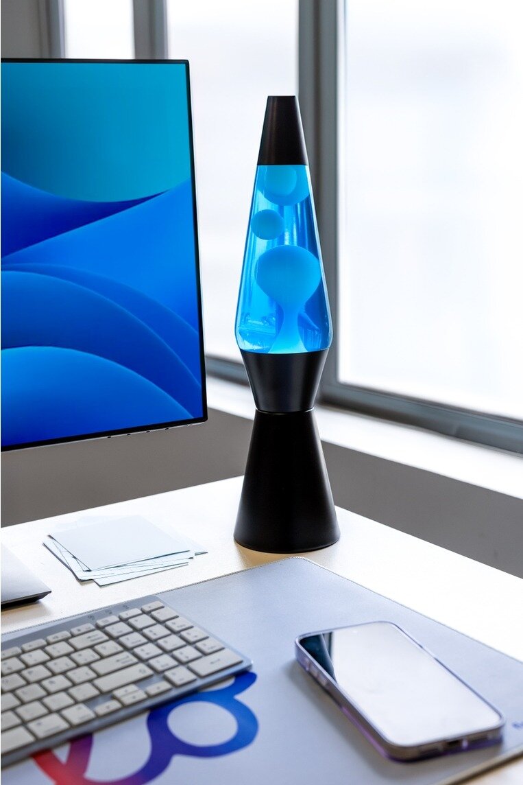 Lava lamp - Black & Cyan