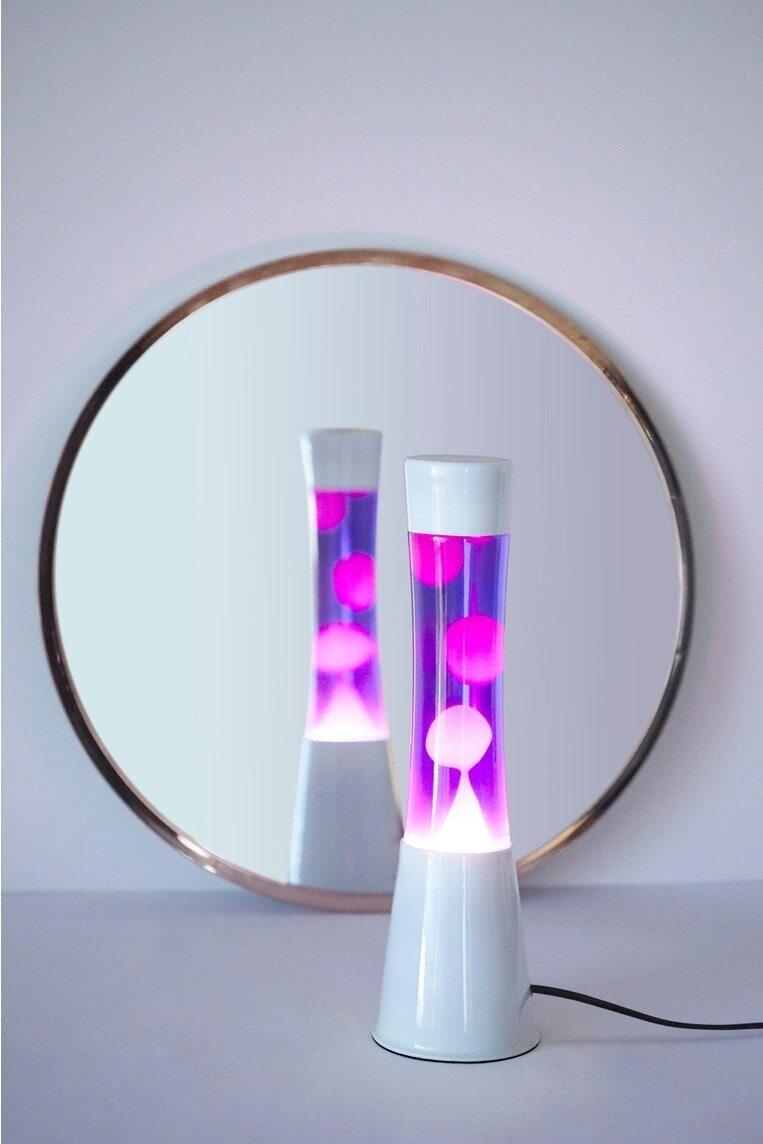 Lava lamp - White & Purple